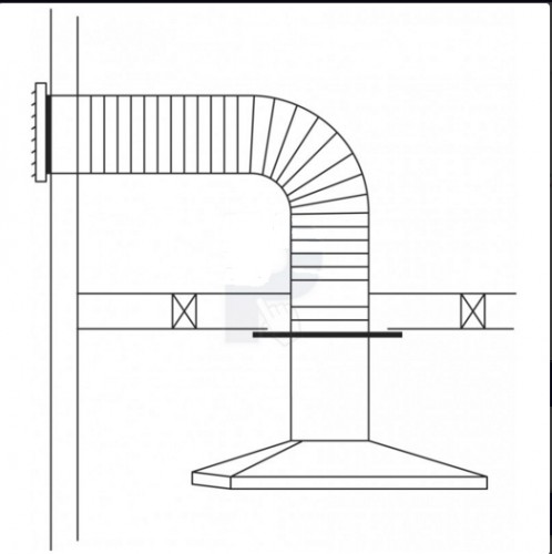 rangehood duct ,Rangehood Wall Ducting Kit, Flexible Ducting, Ranghood