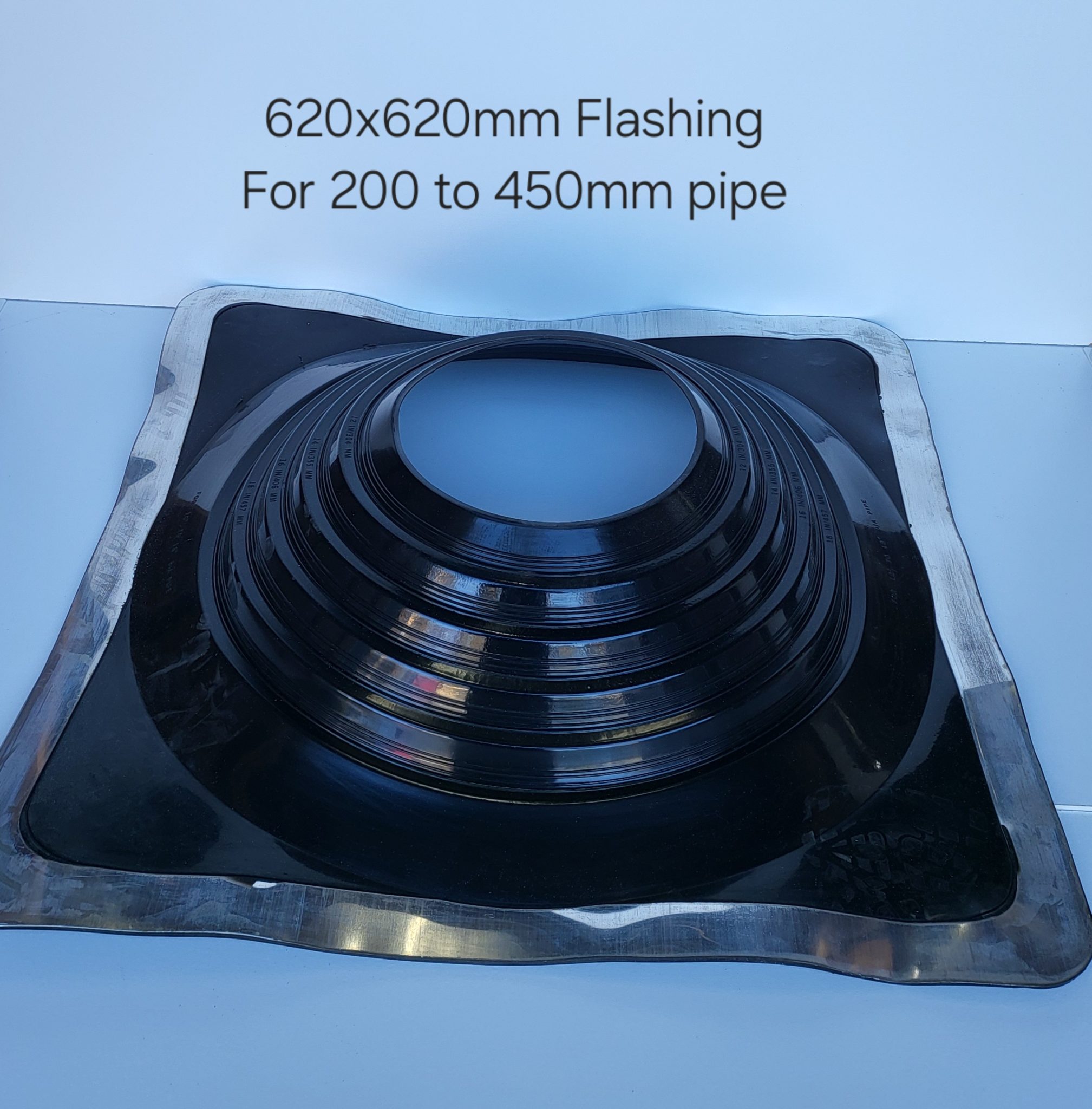 Steel Roof Pipe Penetration Flashing 620x620mm | goldenHOOD Range Hood ...